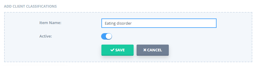 Setting Up and Using Client Classifications